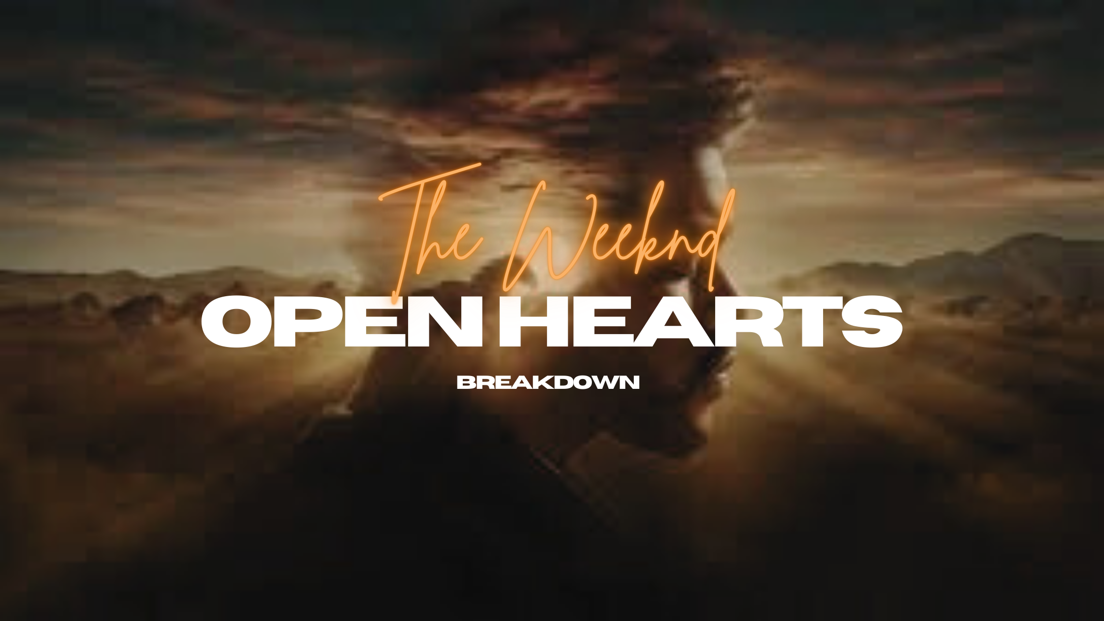 The Weeknd Album Cover Template